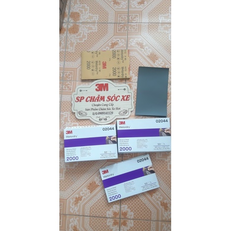 Combo 10 tờ Giấy nhám nước độ hạt P2000 3M 02044 | Shopee Việt Nam