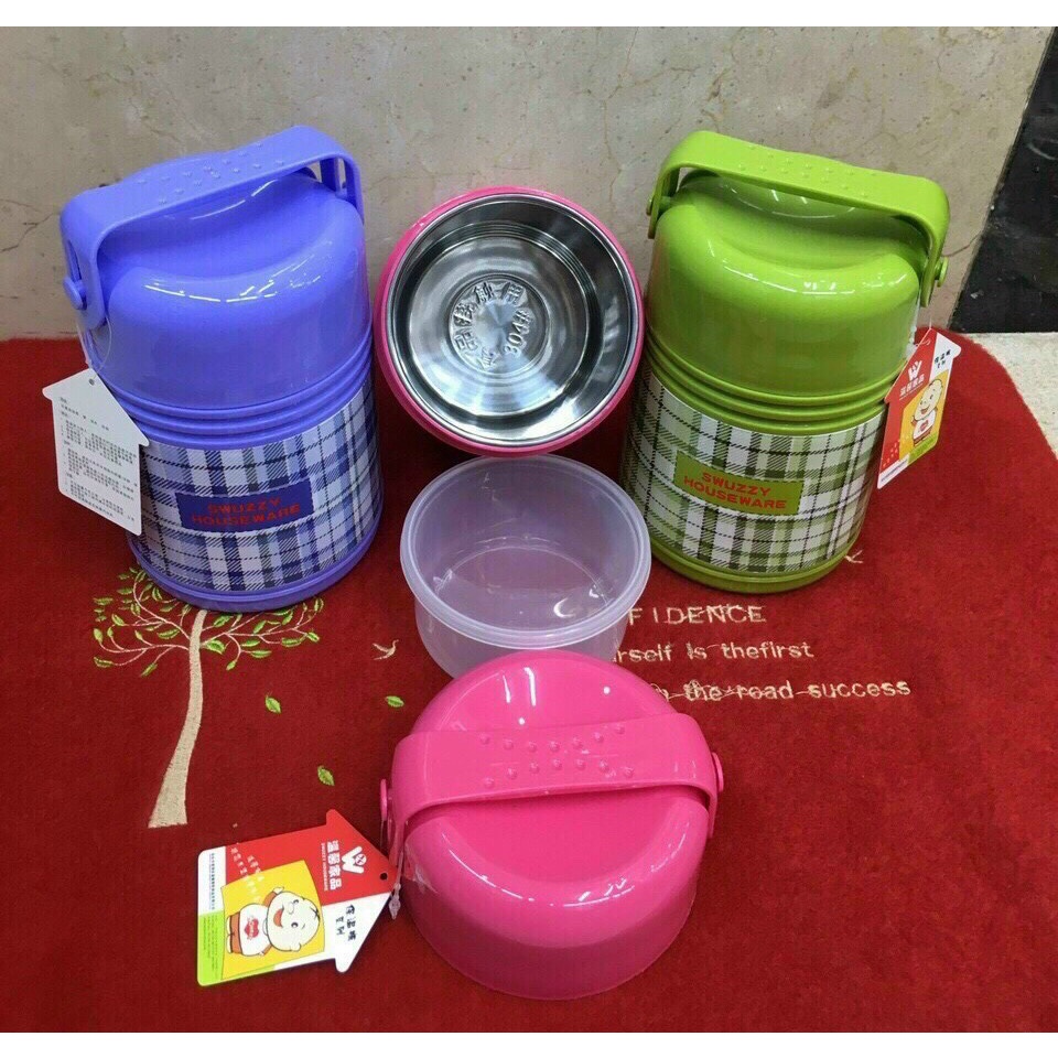 Cặp lồng giữ nhệt 2 tầng lõi inox 304 Swuzzy Houseware wx-2505 | Shopee ...