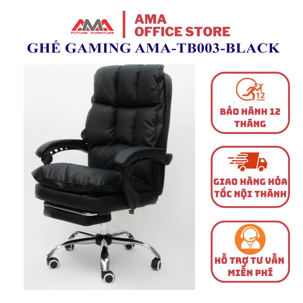 Ghế làm việc thư giãn ngả lưng có chân gác nằm AMA-TB003-UĐ | Shopee Việt Nam