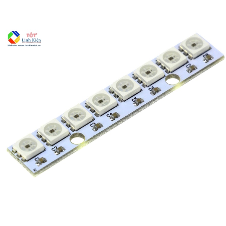 Bảng Đèn Led 8 Kênh Ws2812 5050 Rgb - mạch LED RGB 8 bit | Shopee Việt Nam