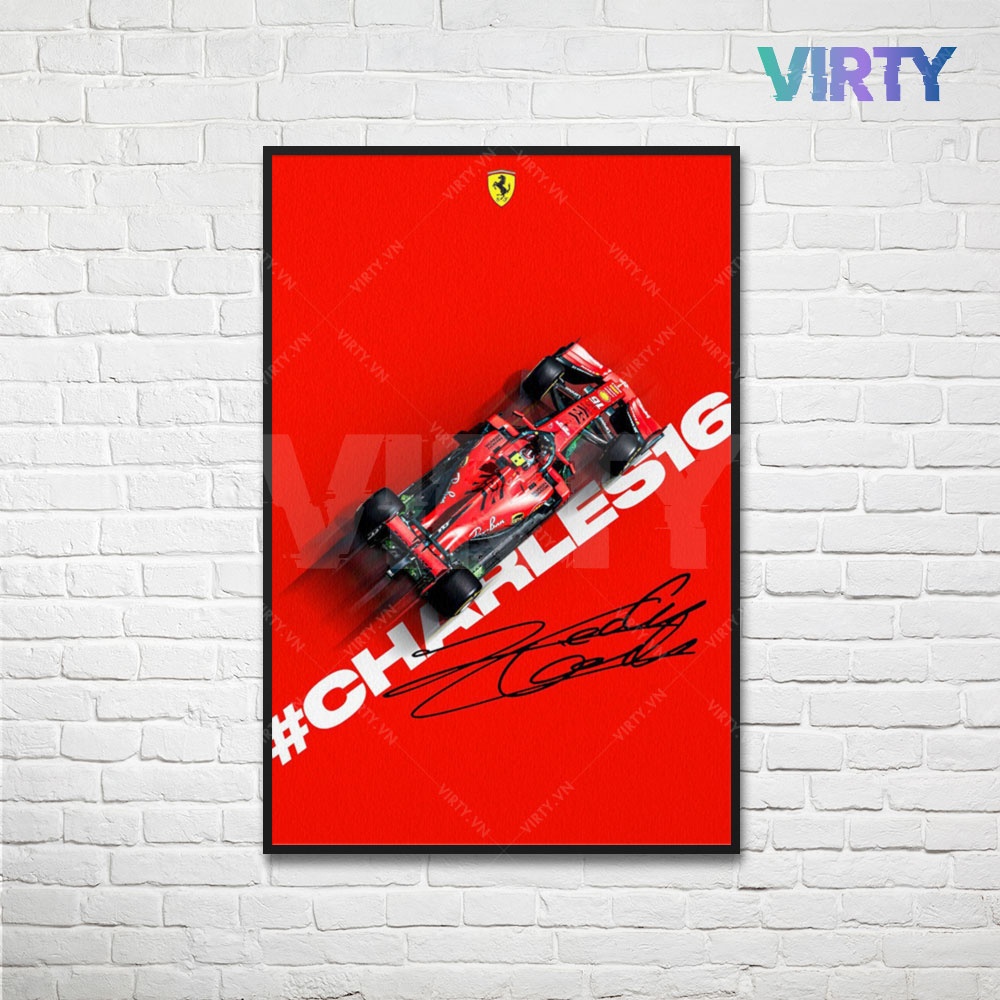 Tranh treo tường oto SUPER CAR XE ĐUA F1 kèm khung composite VIRTY ...