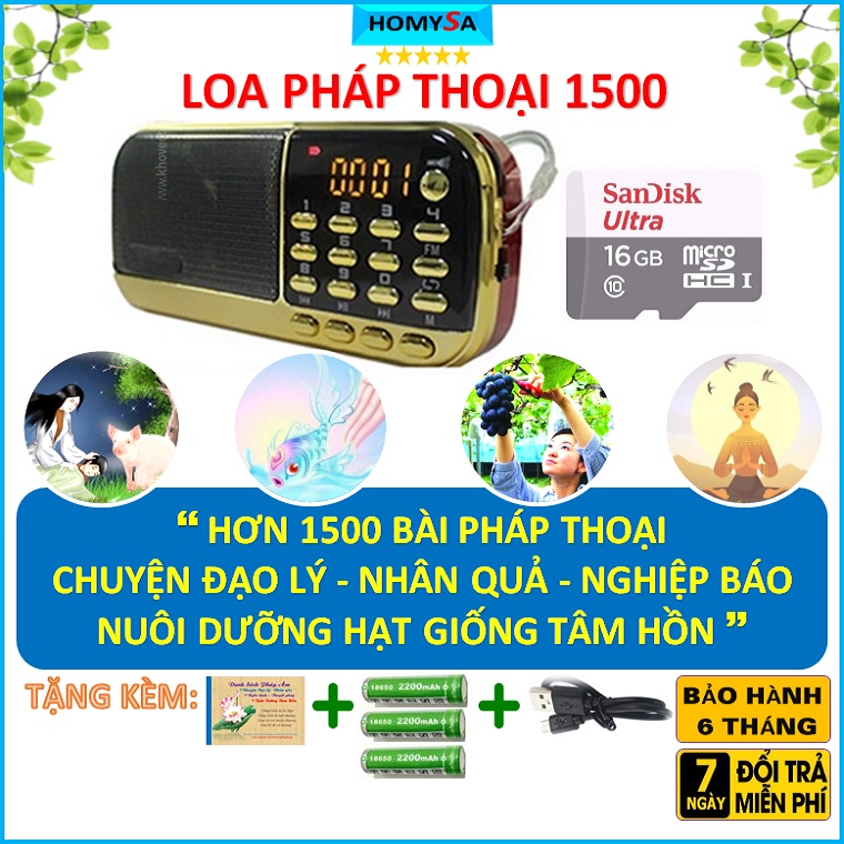 Loa pháp thoại 1500 CRAVEN máy niệm phật nghe kinh pháp hạt giống tâm ...