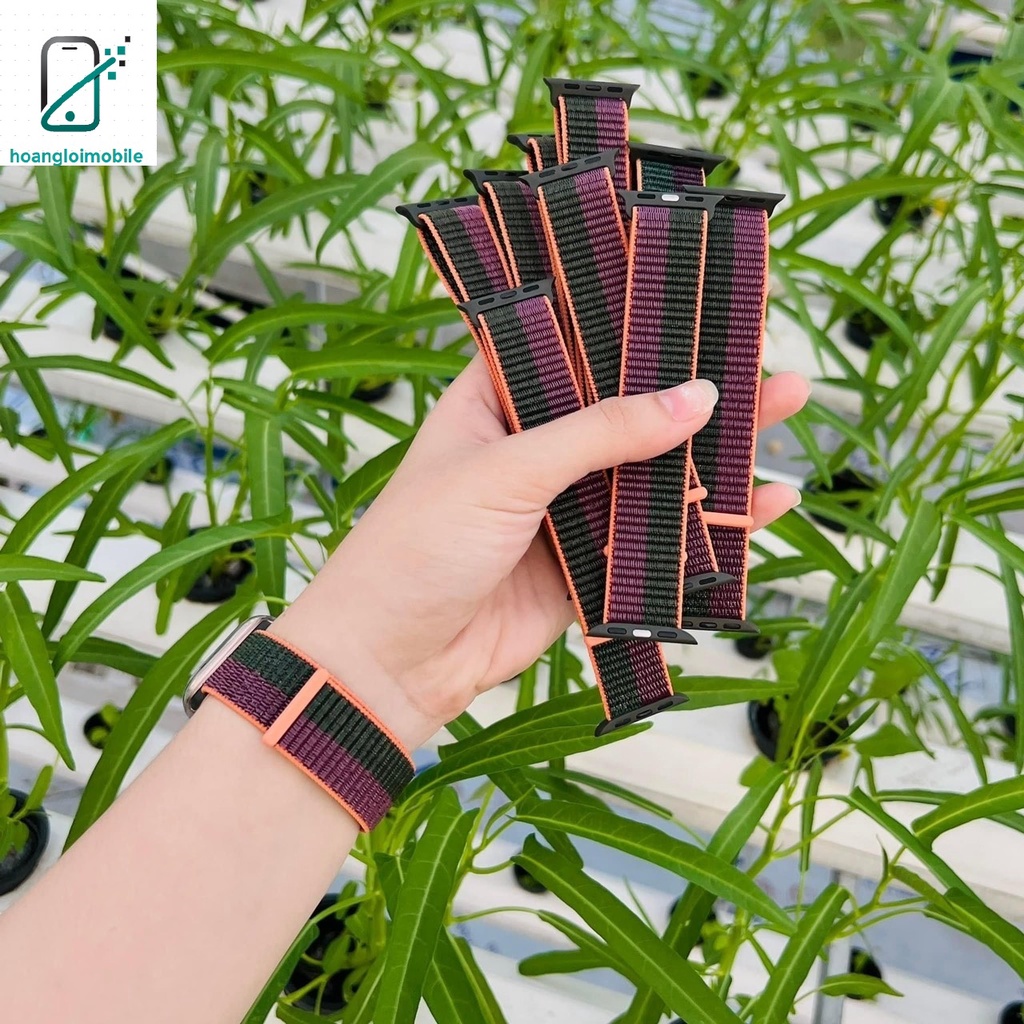 Dây nilon loops sọc màu dành cho đồng hồ thông minh màu mới 2023 ...