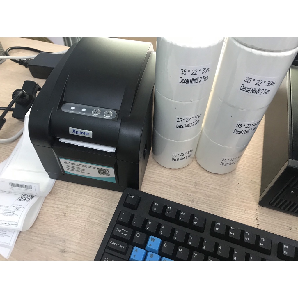 Máy in hoá đơn và in tem nhãn TRÀ SỮA Xprinter XP 350B USB BẢO HÀNH 12 THÁNG | Shopee Việt Nam