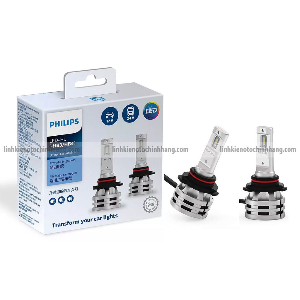 [2 Bóng] HB3-HB4 LED Philips Ultinon Essential Gen2 - UE Gen2 Chính ...