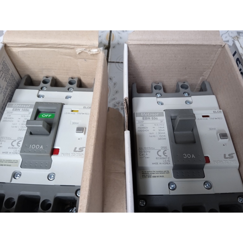 Aptomat 3 pha EBN53c 3P-30A, 50a | Shopee Việt Nam