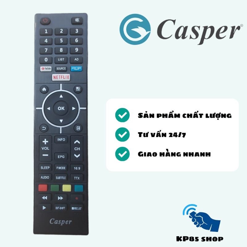 Remote điều khiển TV Casper smart mã L1- hàng chuẩn tốt -Bh 3 tháng lỗi ...
