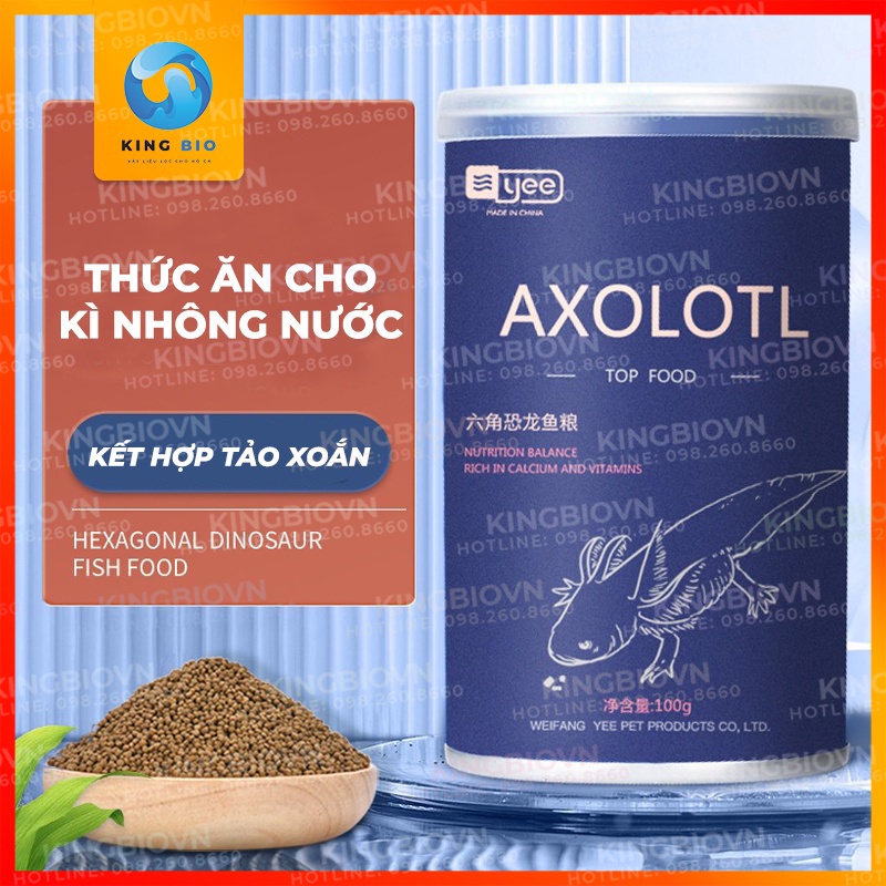 [King Bio] Cám Yee Axolotl - thức ăn dinh dưỡng cho rồng 6 sừng (kỳ ...