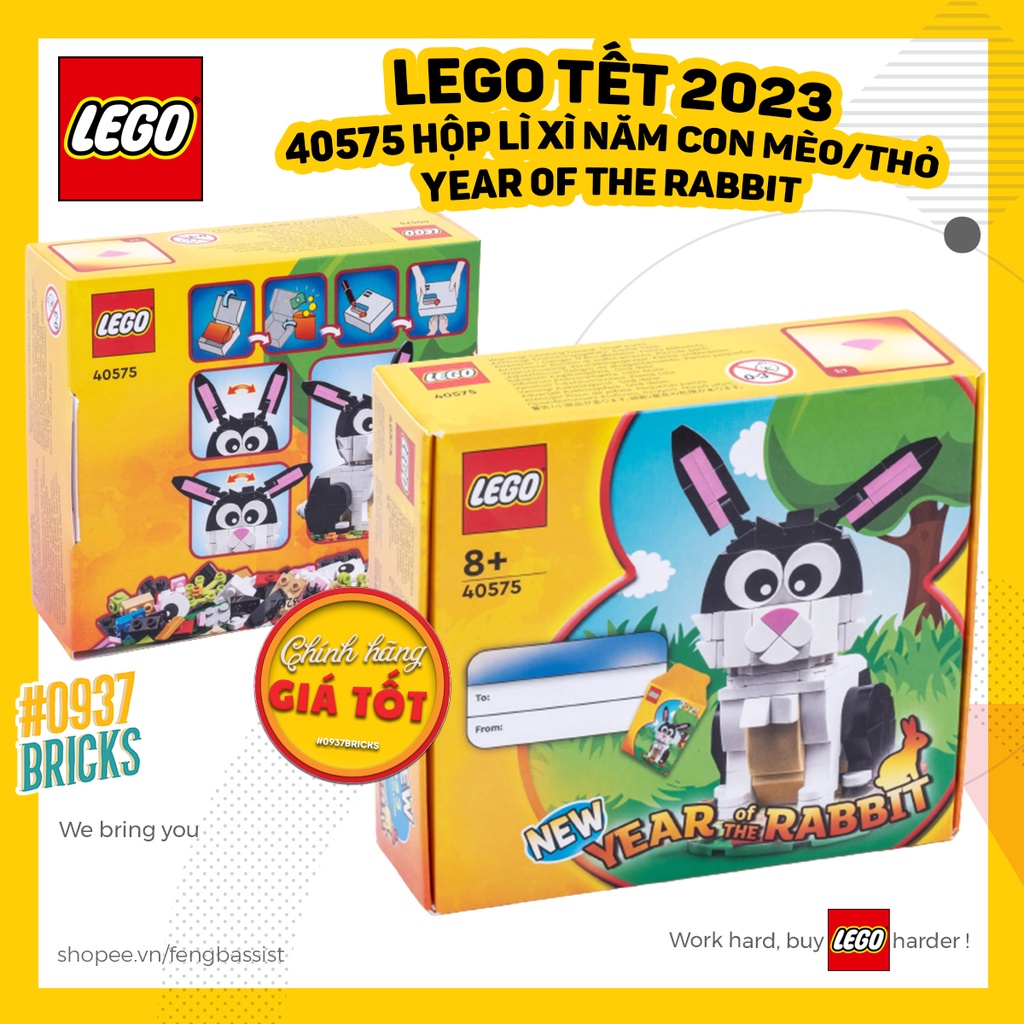 [HỎA TỐC] 40575 LEGO Year of the Rabbit LEGO LUNAR NEW YEAR 2023 NĂM ...