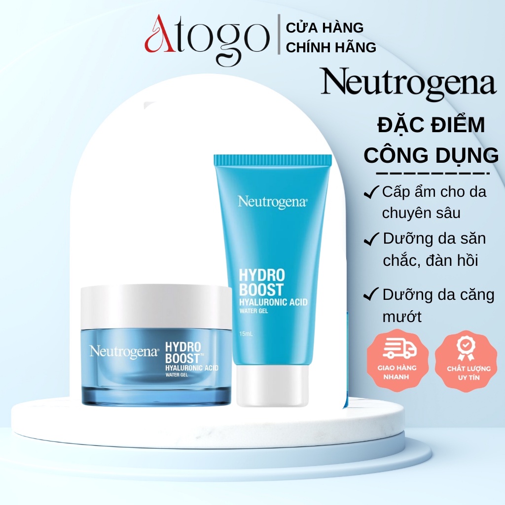Kem Dưỡng Ẩm Cấp Nước Neutrogena Hydro Boost Water Gel Mini 50g Và 15g