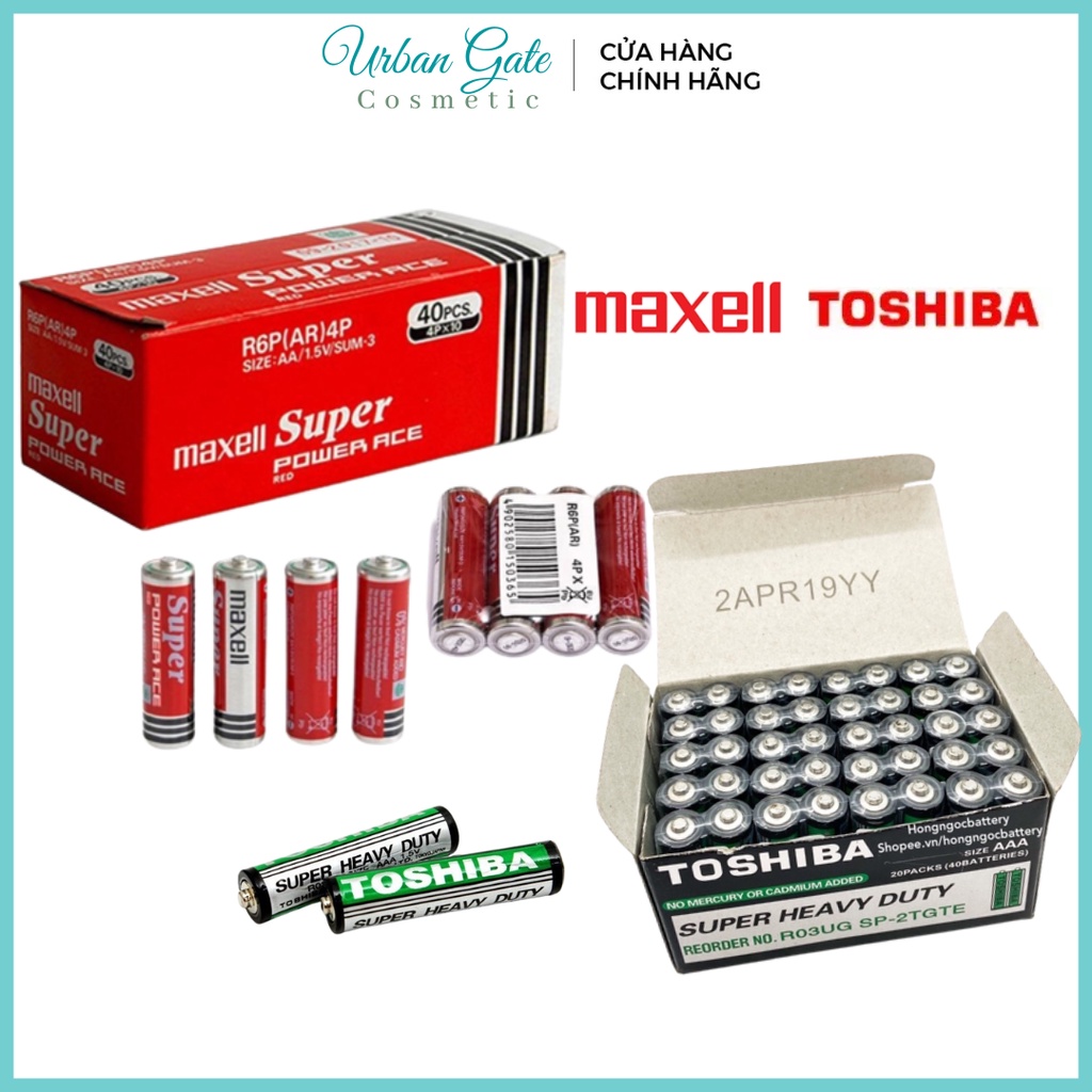 Pin Tiểu AA Maxell Super Power Ace (Lốc 4 Cục Đỏ) | Pin AAA Toshiba ...