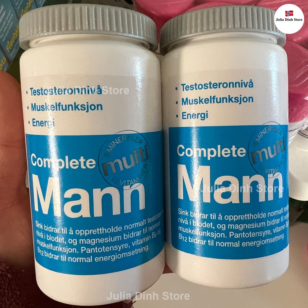 Viên uống bổ sung Vitamin Complete Mann dành cho nam - hộp 60 viên ...