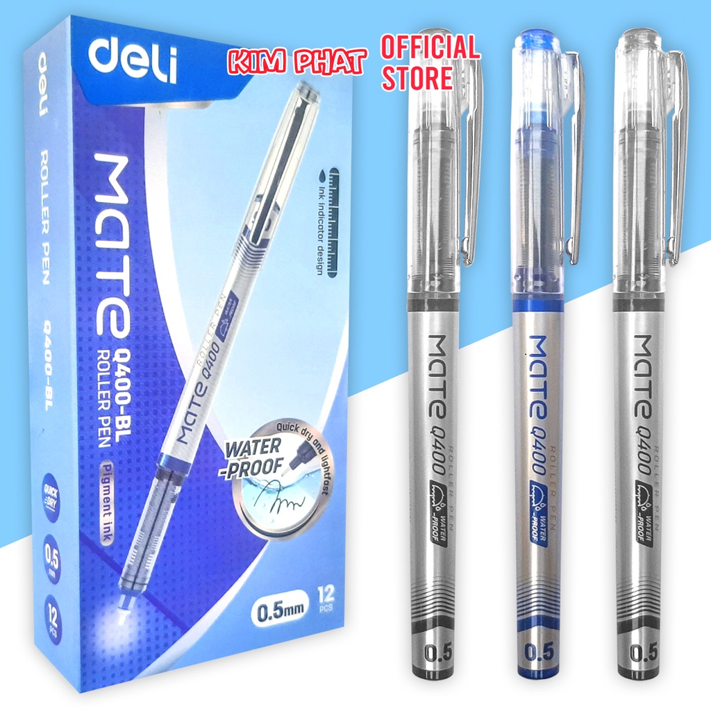 Bút ký bi nước Mực Gel Deli Q400 Mate Ngòi 0.5mm (1 Chiếc) | Shopee ...