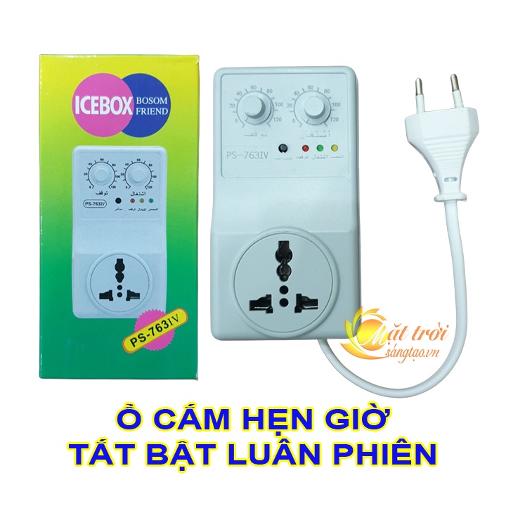 Ổ cắm hẹn giờ bật tắt luân phiên ICEBOX PS-763IV | Shopee Việt Nam