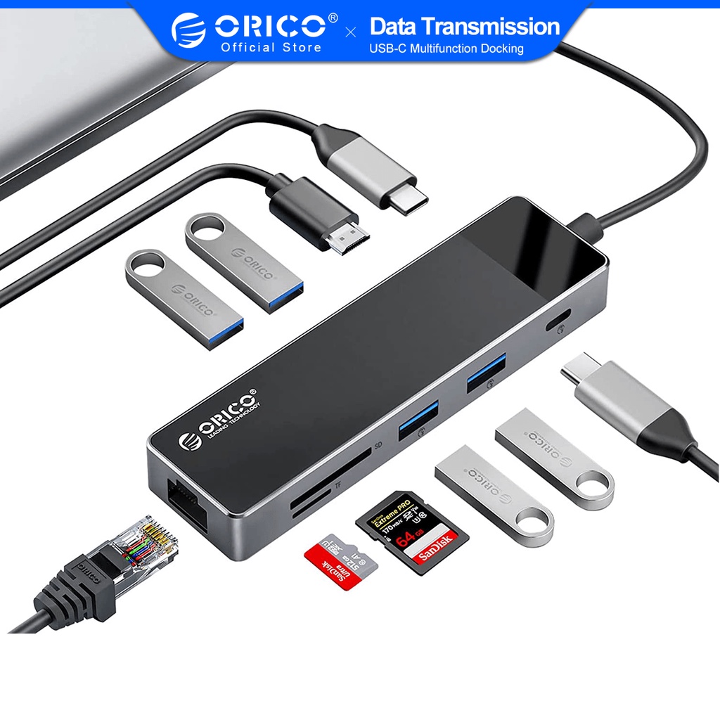 Hub USB C sang Bộ chuyển đổi đa cổng ORICO USB C Docking Station 10 ...
