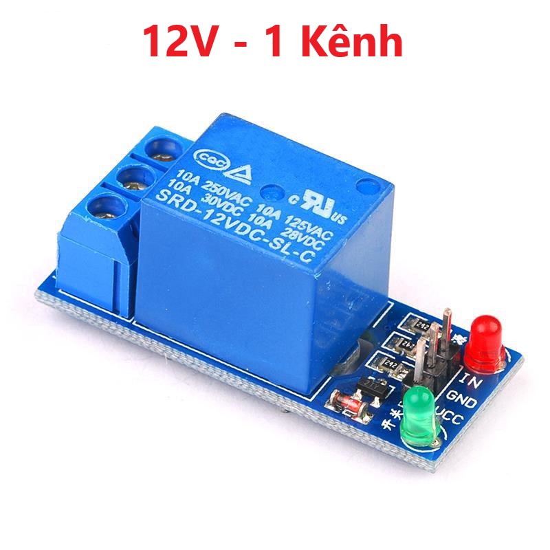 Module Relay 5VDC 12VDC 1 Kênh 2 Kênh - Mạch Relay 5V 12V 1 kênh 2 Kênh ...