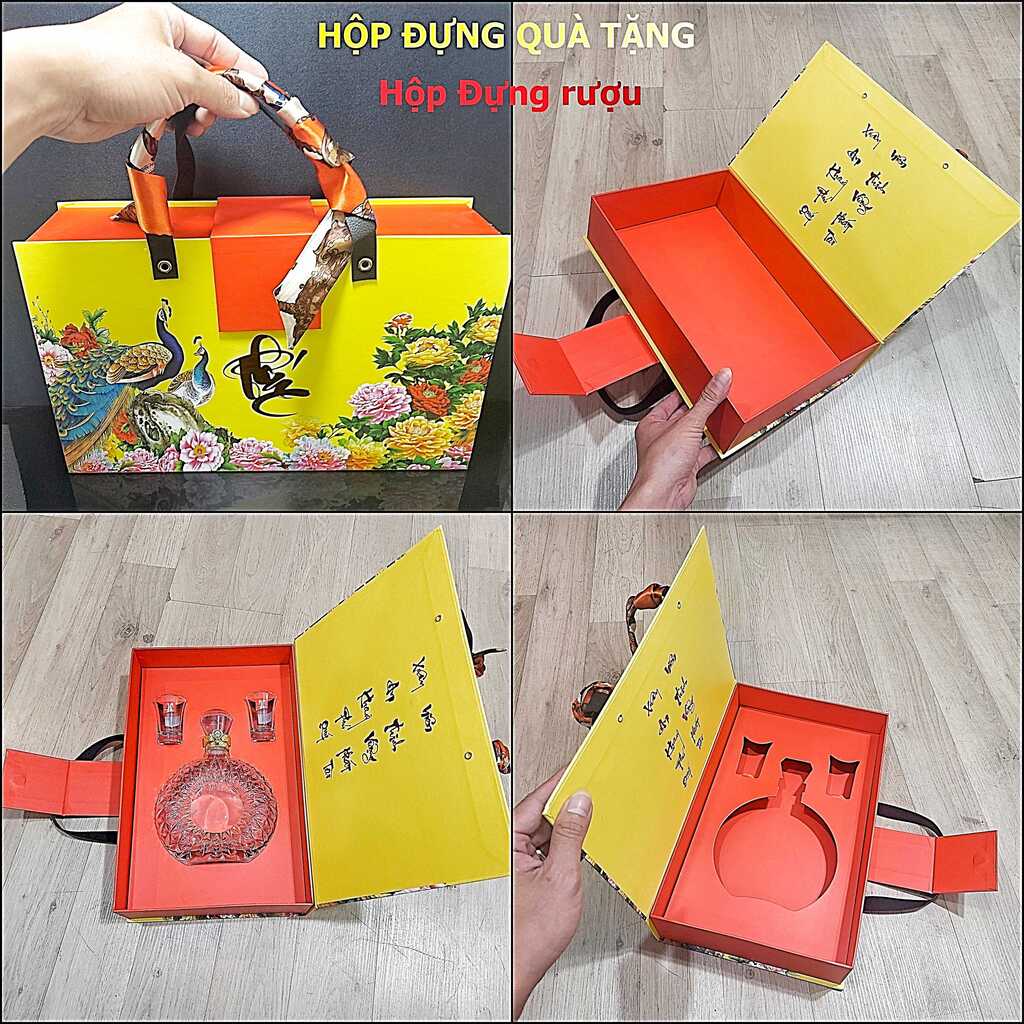 Hộp Đựng Quà Tặng cao cấp (36x23x8,5cm) – Hộp Quà Tặng có quai xách ...