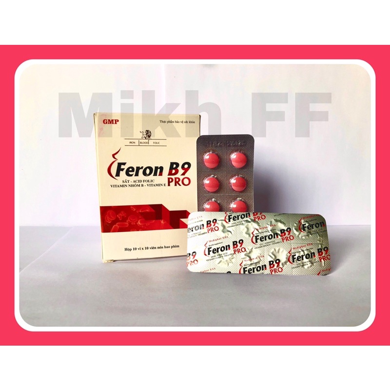 Viên uống Feron B9 Pro-bổ sung sắt cho cơ thể | Shopee Việt Nam