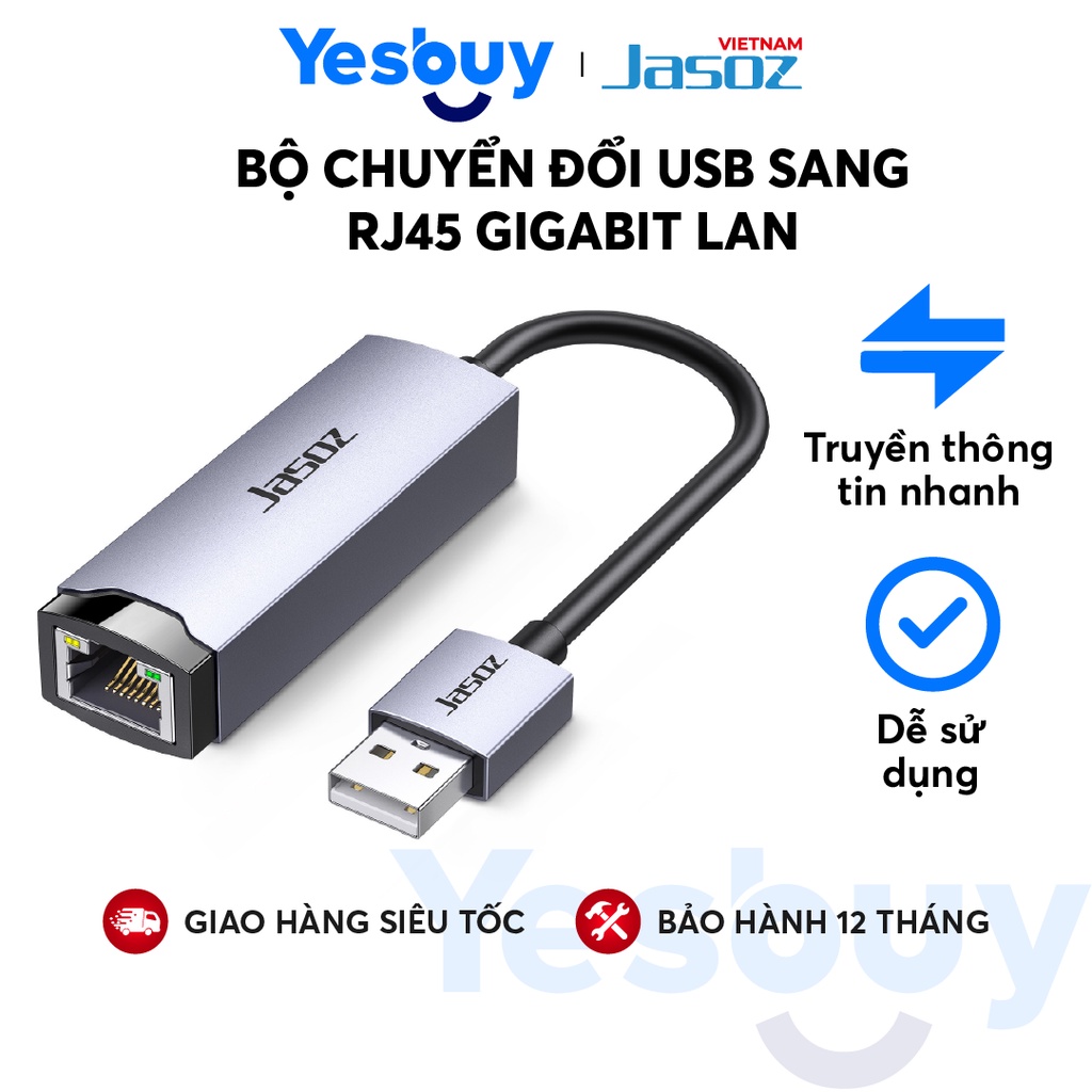 Bộ Chuyển Đổi Mạng USB 3.0 Sang RJ45 Gigabit LAN RJ45 JASOZ F105 - Hàng ...