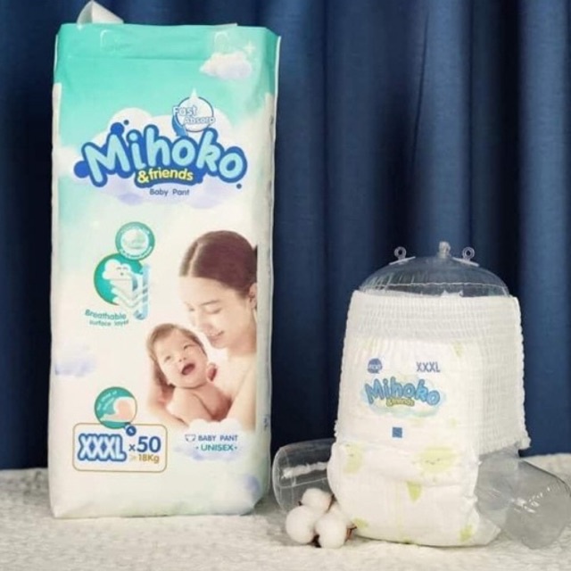 Bỉm Mihoko quốc dân công nghệ Nhật Bản mỏng thấm siêu mềm, êm ái, dịu nhẹ với làn da trẻ sơ sinh ...