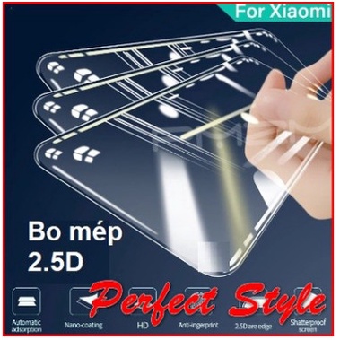 Cường lực bo mép 2,5D Xiaomi 12c 12T lite Poco C40 X3 X4 F4 F3 pro K40s ...