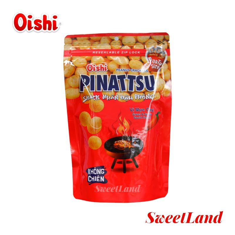 Đậu phộng Oishi Pinattsu không chiên túi zip 80g | Shopee Việt Nam