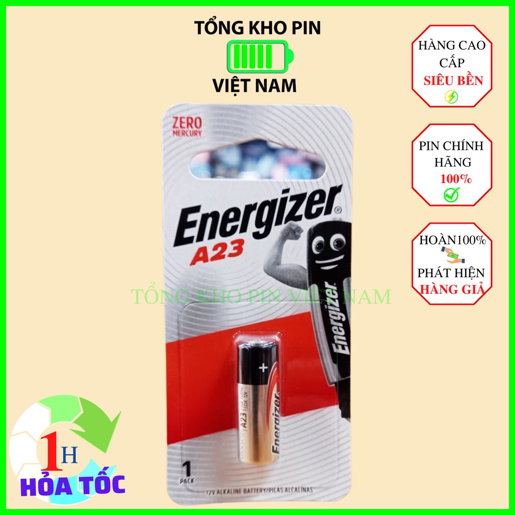 Pin A23 Energizer 12V Alkaline (1 viên/ vỉ) chính hãng dùng cho điều ...