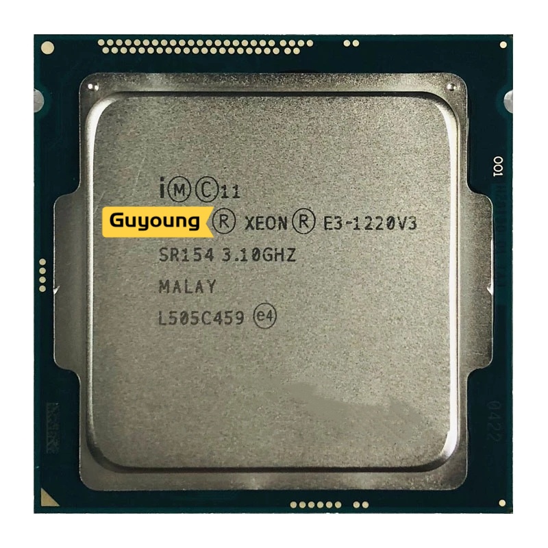 Xeon E3-1220 v3 E3 1220v3 E3 1220 v3 3.1 GHz Bộ xử lý CPU Quad-Core Quad-Thread đã qua sử dụng ...