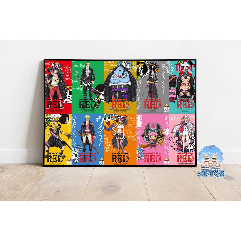 Poster A3 Cao Cấp Treo Tường One Piece Red (6) By 2D Tộc Shop | Shopee ...