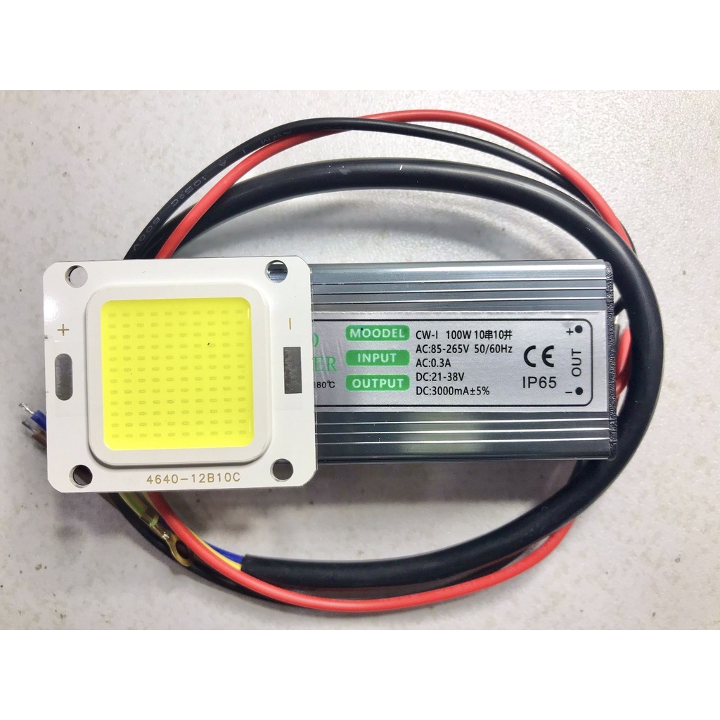 Nguồn(driver),chip led 50w 100W siêu sáng ( Ánh sáng trắng ) | Shopee Việt Nam