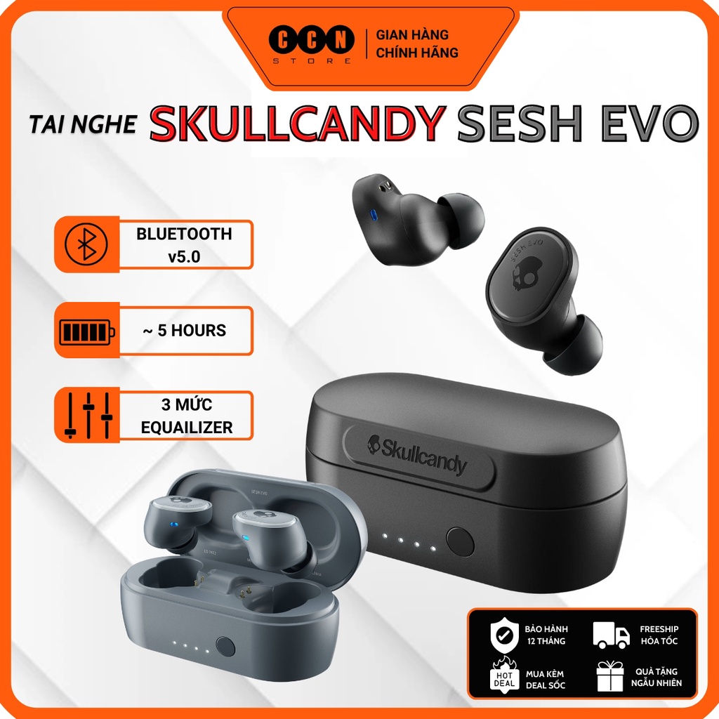 Tai nghe SKULLCANDY SESH EVO TRUEWIRELESS chính hãng, thiết kế đẹp mắt ...
