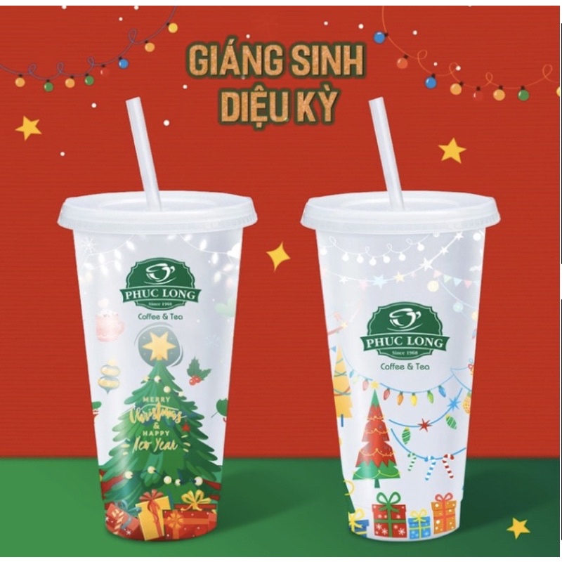 Ly Nhựa Phúc Long Đổi Màu Merry Christmas 2022 ( LMT ) | Shopee Việt Nam
