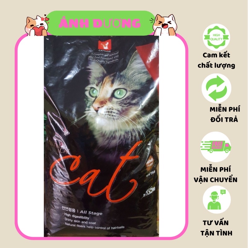 (Combo 9goi 1.5kg) Thức ăn hạt cho mèo mọi lứa tuổi cateye 13,5kg ...