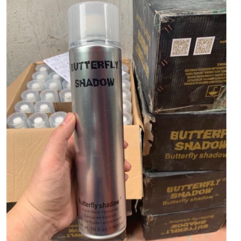 Gôm xịt tóc Butterfly Shadow 150ml 320ml 600ml Chính hãng, Gôm bạc | Shopee Việt Nam