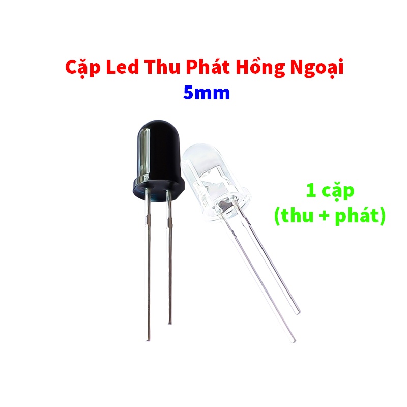 Cặp Led Thu Phát Hồng Ngoại 5mm - 1 Led Thu và 1 Led Phát | Shopee Việt Nam