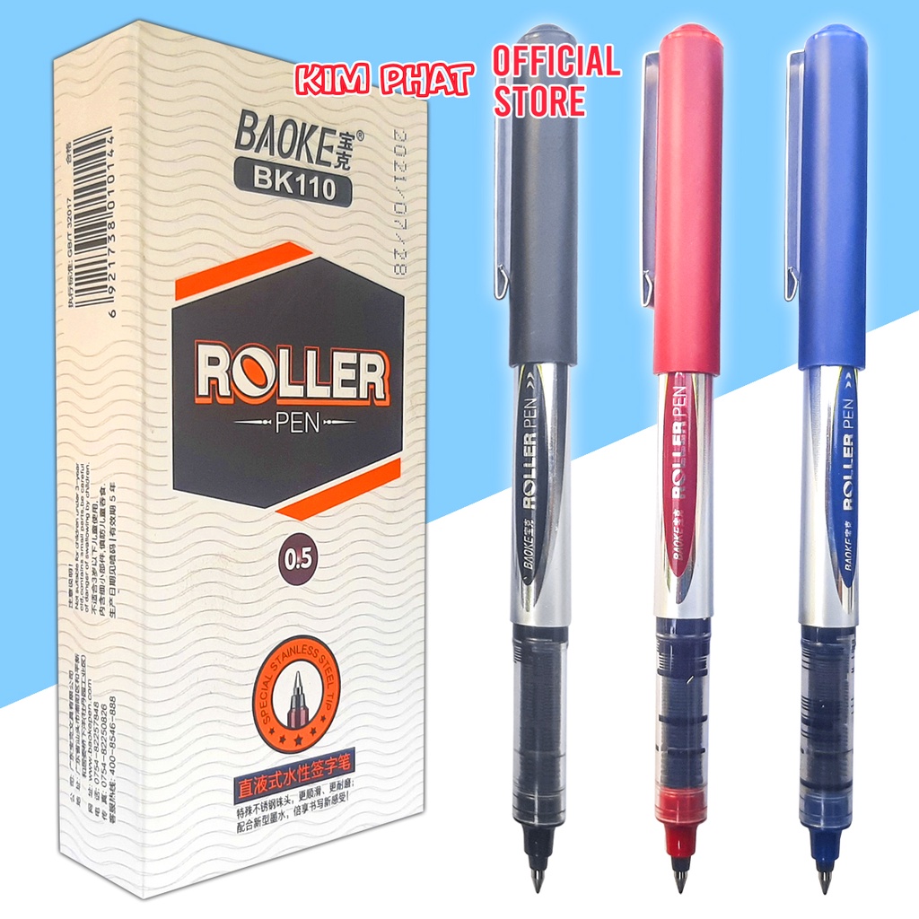 Bút ký, Bút bi nước mực Gel Baoke BK110 Roller Pen Ngòi 0.5mm | Shopee Việt Nam