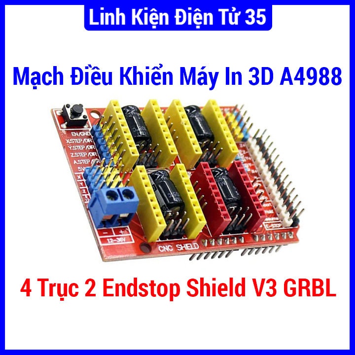 Sản phẩm Shield Arduino Uno R3 - điều khiển máy in 3D A4988 chất lượng ...