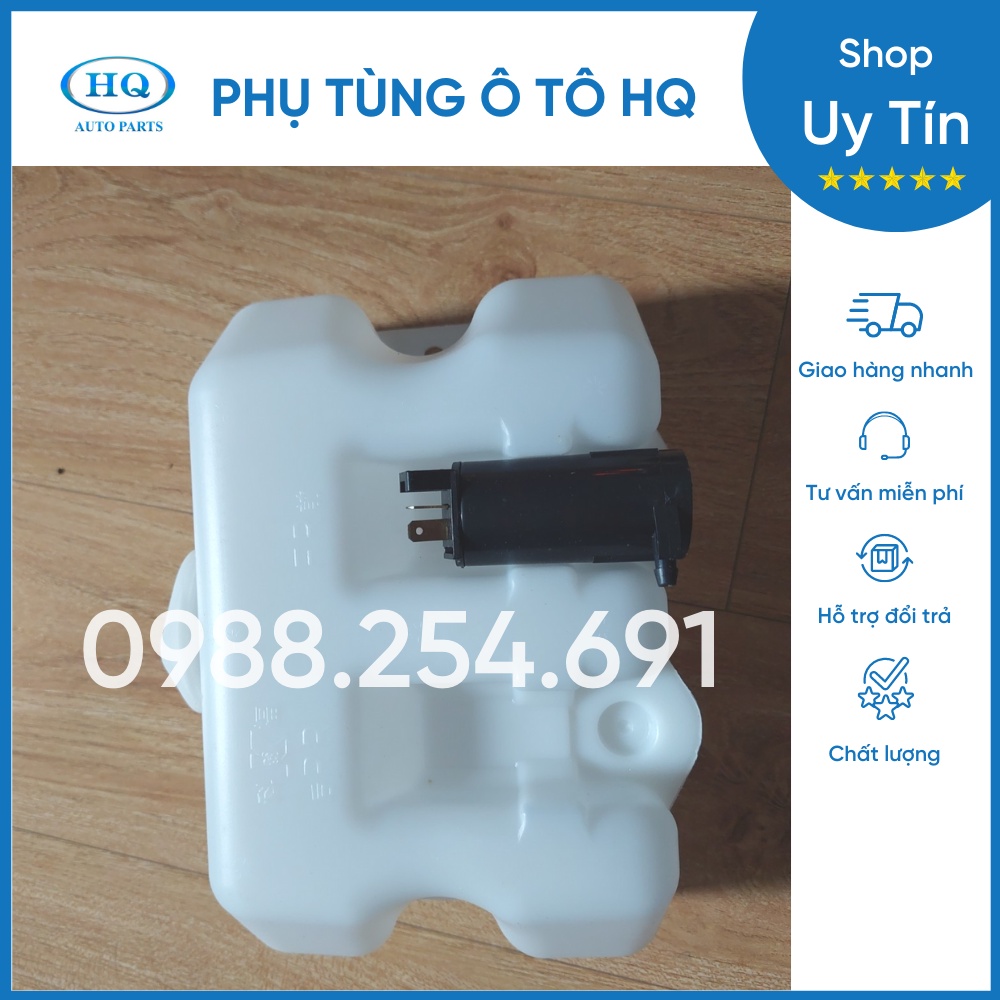 Bình nước rửa kính kèm mô tơ xe Dongben tải 1021,Dongben K9, Dongben X30,SRM, xe SYM T880, SYM ...