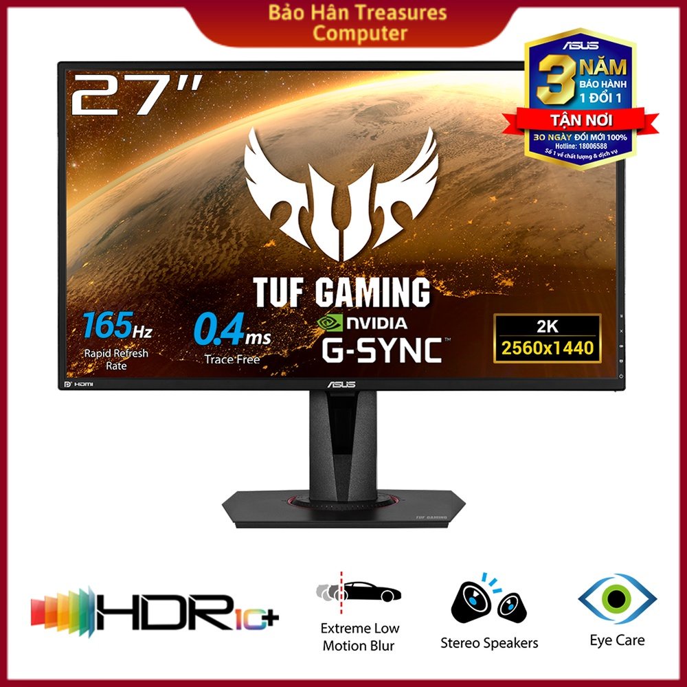 Màn Hình Game ASUS TUF Gaming VG27BQ 27 inch 2K HDR10 165Hz 0.4ms G ...