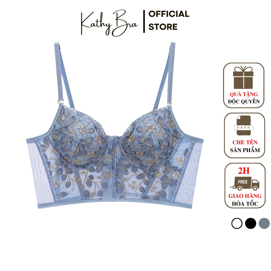 B12 Áo Kiểu Corset Nữ Định Hình KATHY BRA Kiểu Dáng Croptop Bralette ...