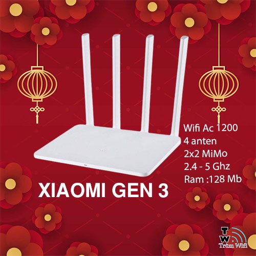 Bộ phát wifi Router wifi Xiaomi Gen 3 mi3,mir3 ac1200,Rom Tiếng Việt ...
