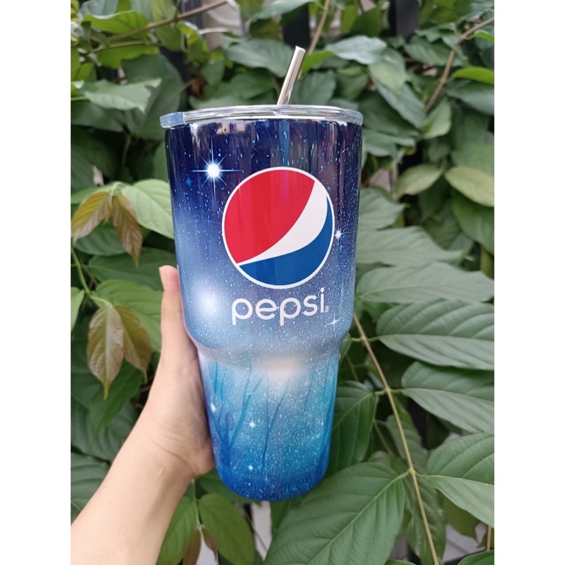 Ly giữ nhiệt Pepsi 900ml tặng kèm ống hút inox | Shopee Việt Nam