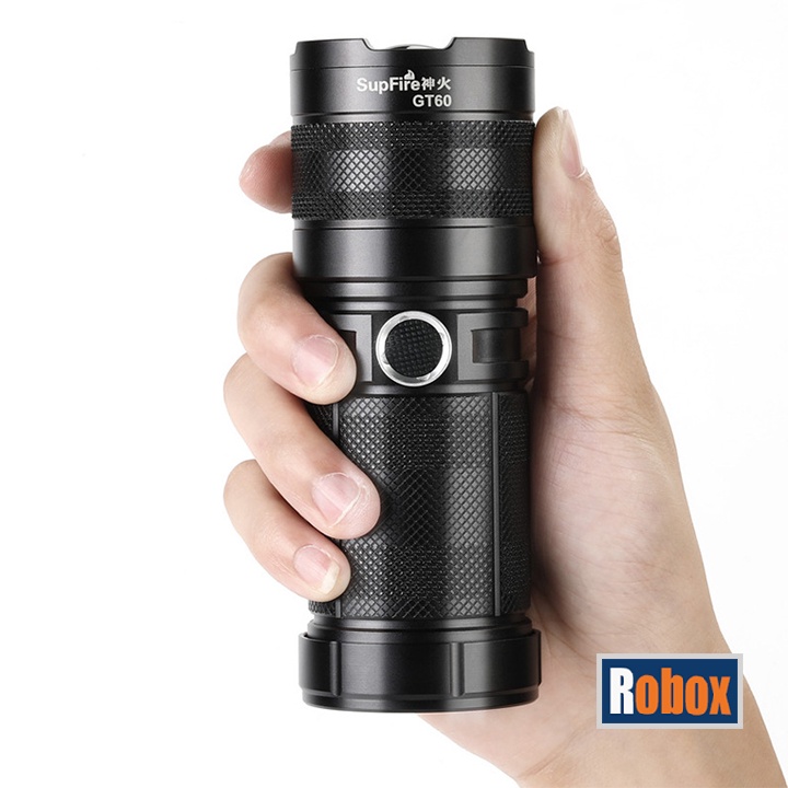 Đèn pin siêu sáng 36W Supfire chính hãng có thể sạc | Shopee Việt Nam