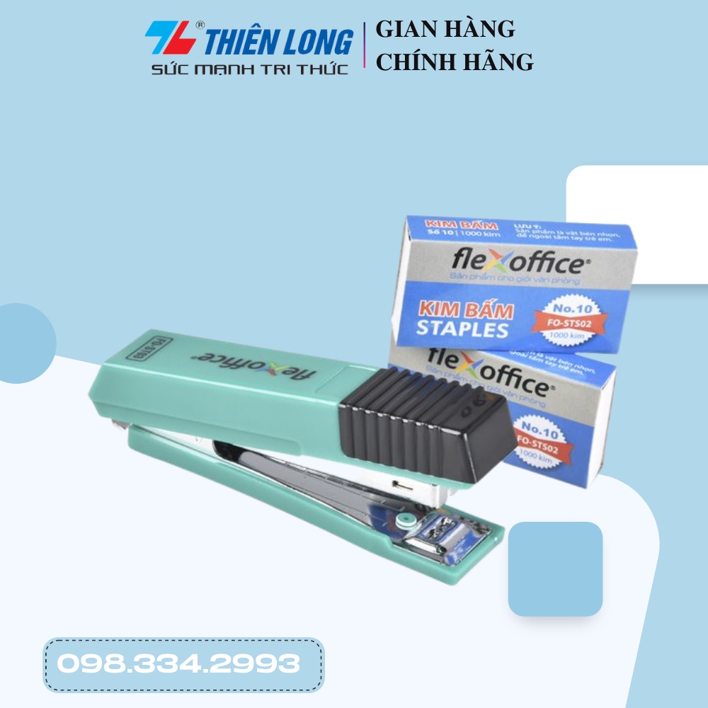 Bộ Bấm Kim, Dập Ghim Số 10 Kèm Kim Bấm Flexoffice FO-ST03-S2 - Bấm Được ...