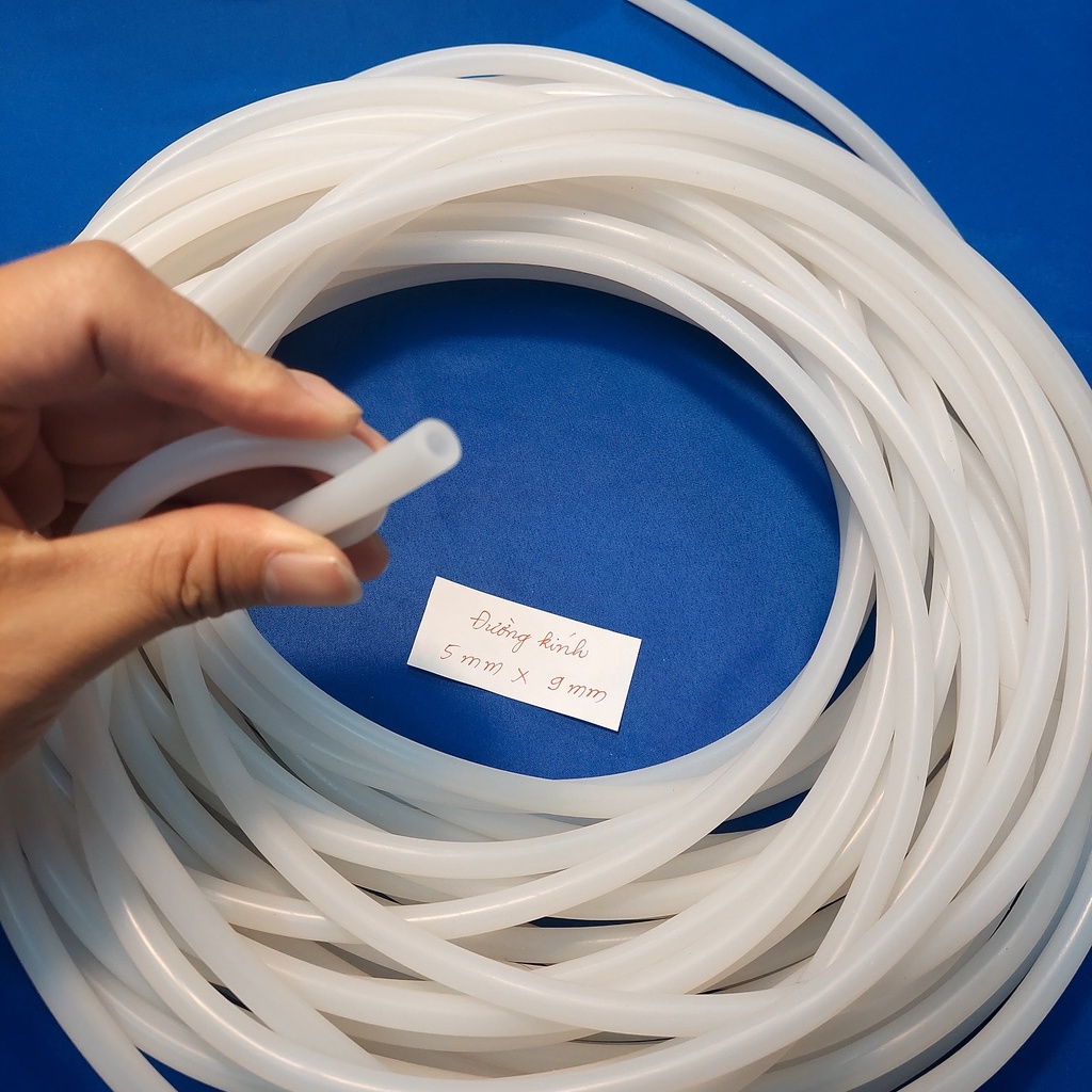 Ống silicon (Silicone) chịu nhiệt chống gập đường kính 2mm, 3mm, 4mm ...