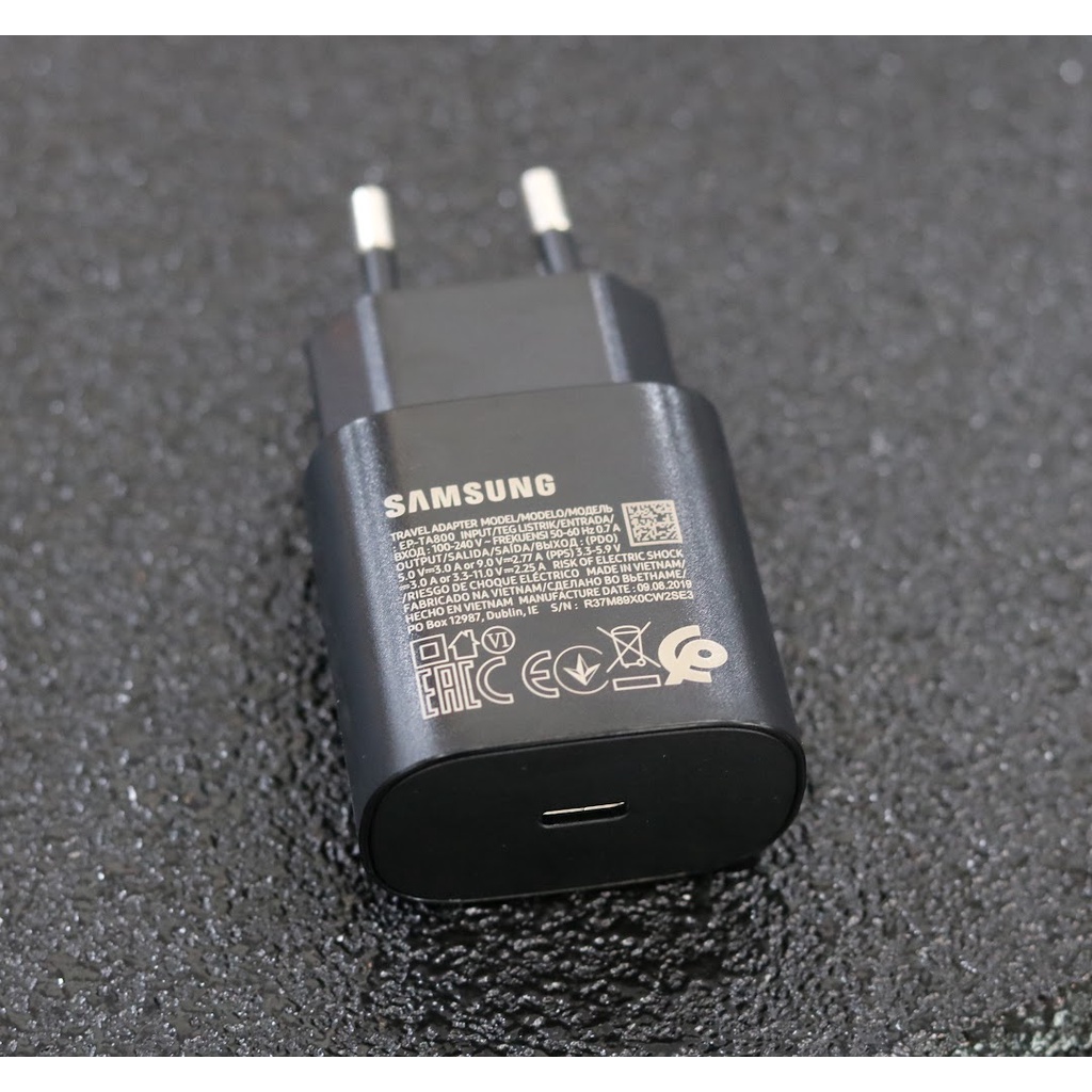 Củ sạc Samsung 25w Type C to Type C Màu đen trắng Bảo hành chính hãng NAHU lỗi 1 đổi 1 trong 30 ...