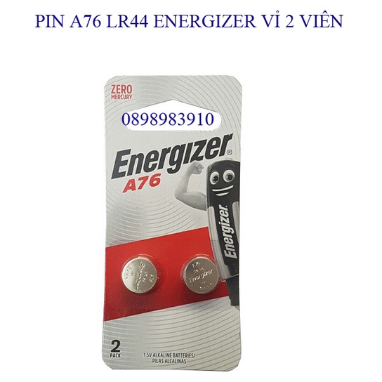Vỉ 10 Viên Pin LR44 ( Pin A76 , Pin AG13 ) 1,5V Energizer - Hàng Chính ...