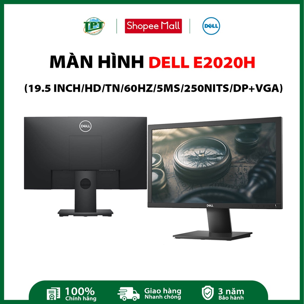 Màn hình Dell E2020H (19.5 inch/HD/TN/60Hz/5ms/250 nits/DP+VGA) | Shopee Việt Nam