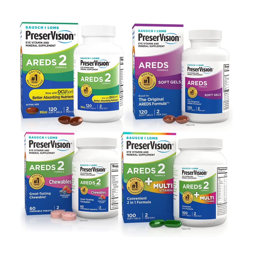 Viên Uống Bổ Mắt PreserVision Areds 2 Formula | Shopee Việt Nam