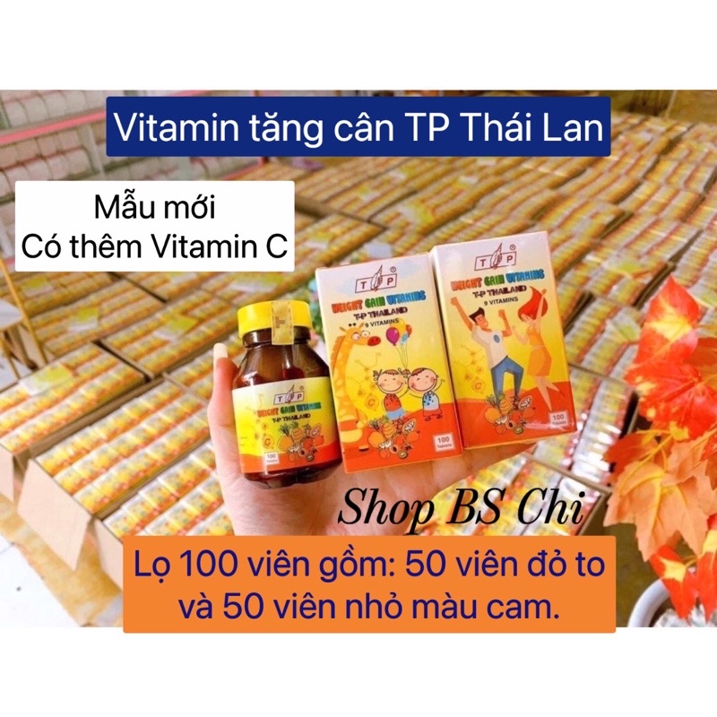 Vitamin tăng cân tp thái lan chính hãng 100 viên | Shopee Việt Nam